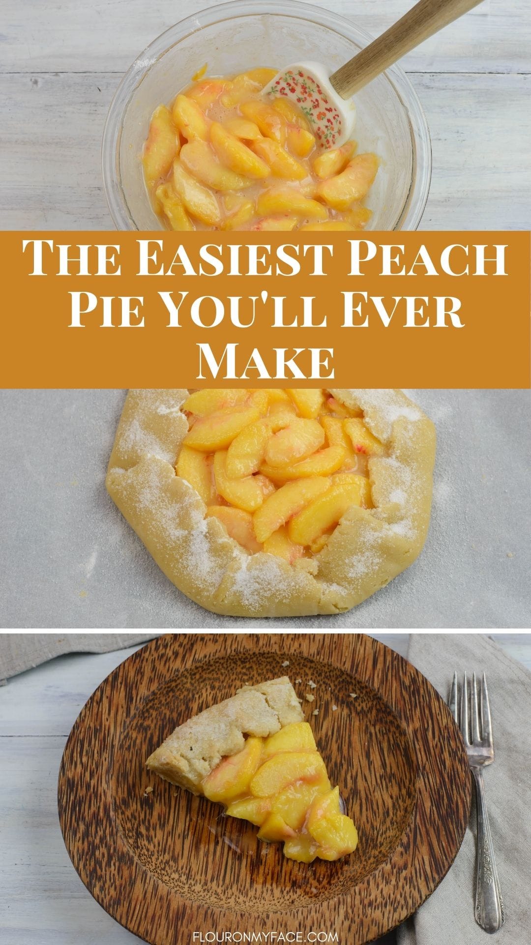 Rustic Peach Pie (Peach Galette) - Flour On My Face