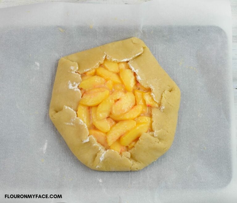 Rustic Peach Pie (Peach Galette) - Flour On My Face