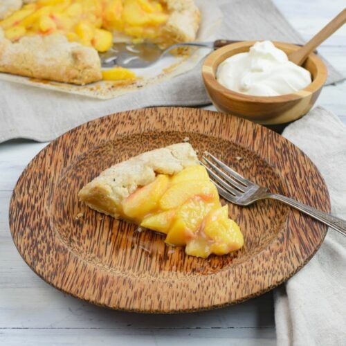 Rustic Peach Pie (Peach Galette) - Flour On My Face