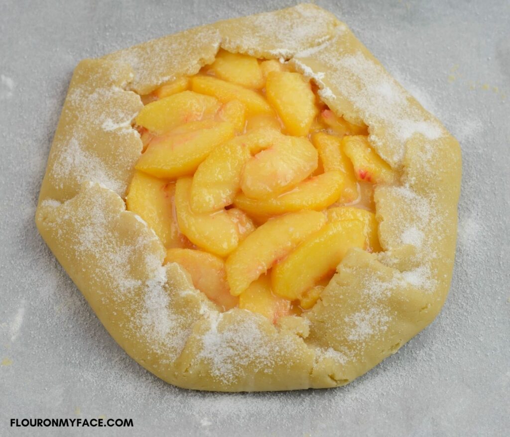 Rustic Peach Pie (Peach Galette) - Flour On My Face