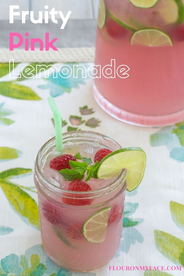 The Best Easy Fruity Pink Lemonade-Flour On My Face