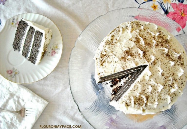 Vegan Dark Chocolate Triple Layer Cake - Flour On My Face