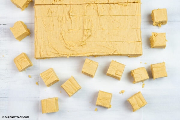 White Chocolate Pumpkin Fudge - Flour On My Face