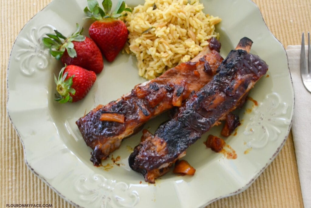 Crock Pot Hawaiian BBQ Ribs - Flour On My Face