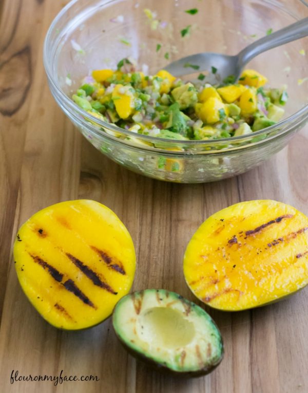 Grilled Avocado and Mango Salsa - Flour On My Face
