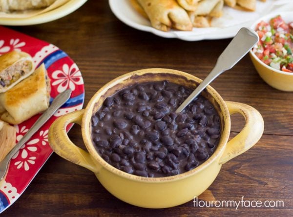 Refried Black Beans - Flour On My Face