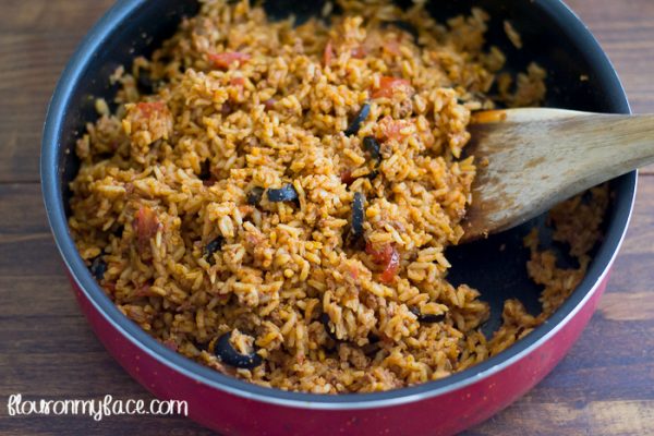 Rice with Chorizo Recipe - Flour On My Face