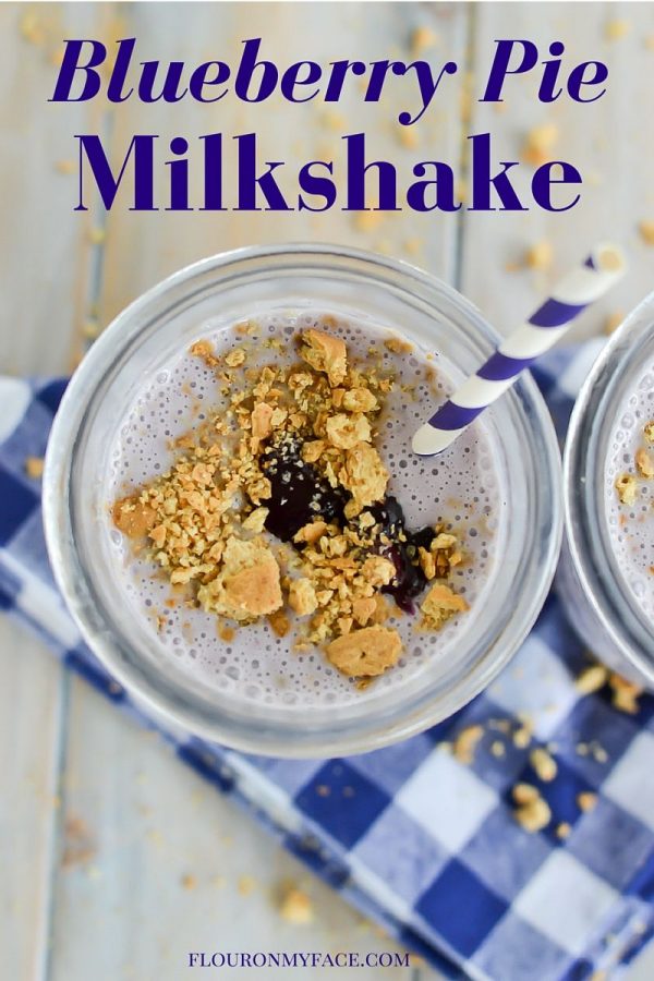 Blueberry Pie Milkshake - Flour On My Face