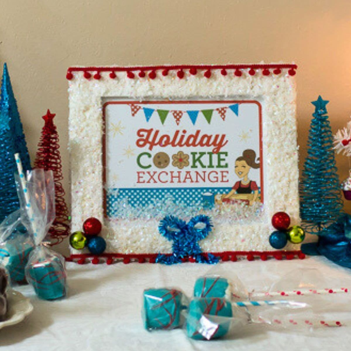 Free Christmas Cookie Exchange Printable Sign - Flour On My Face