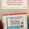 Free Christmas Cookie Exchange Printable Sign - Flour On My Face