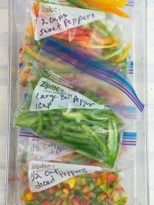 How To Freeze Sweet Bell Peppers - Flour On My Face