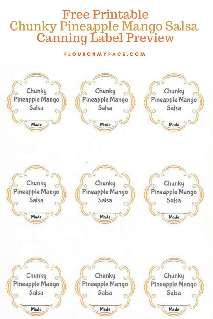 Homemade Chunky Pineapple Mango Salsa - Flour On My Face