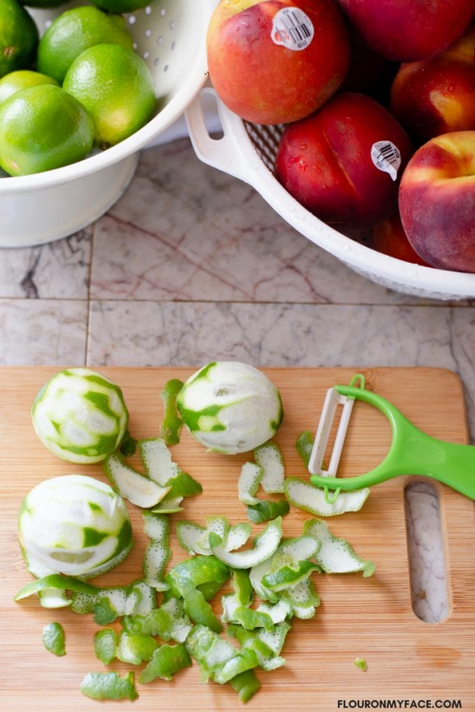 Sweet Spicy Peach Lime Chutney Recipe - Flour On My Face