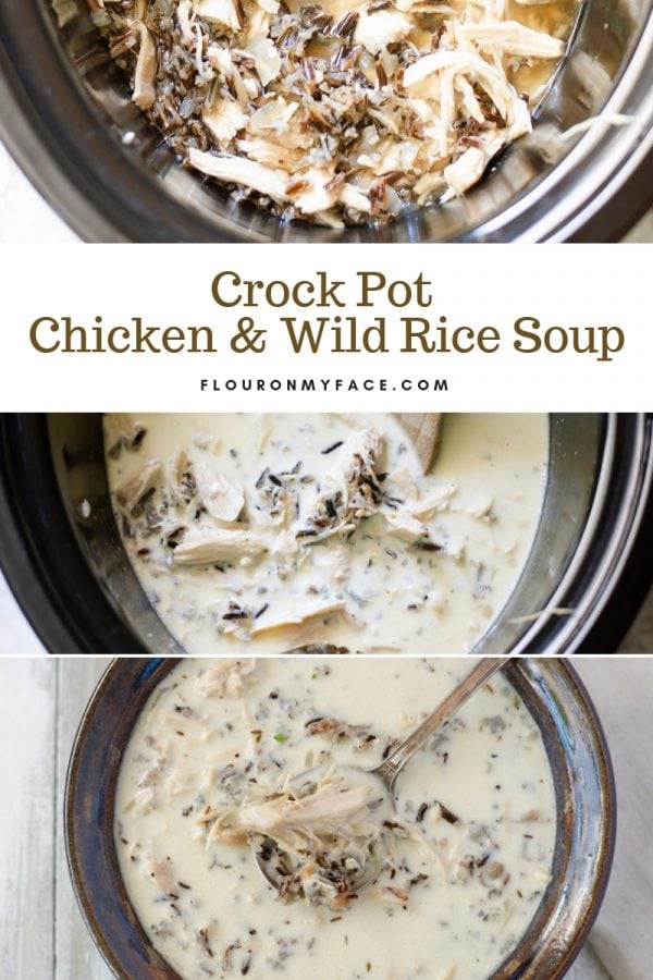 Crock Pot Chicken Wild Rice Soup Recipe - Flour On My Face