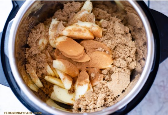 Instant Pot Cinnamon Apples with a Thick Brown Sugar Glaze - Flour On ...