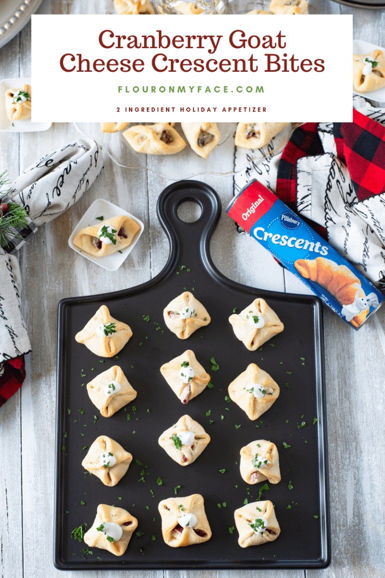 Cranberry Goat Cheese Crescent Bites - Flour On My Face