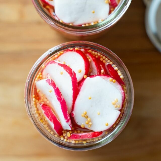 Refrigerator Sweet Pickled Radish Recipe - Flour On My Face