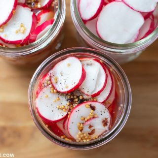 Refrigerator Sweet Pickled Radish Recipe - Flour On My Face