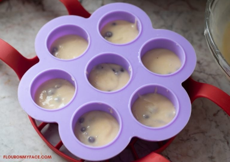 Instant Pot Blueberry Muffin Bites - Flour On My Face