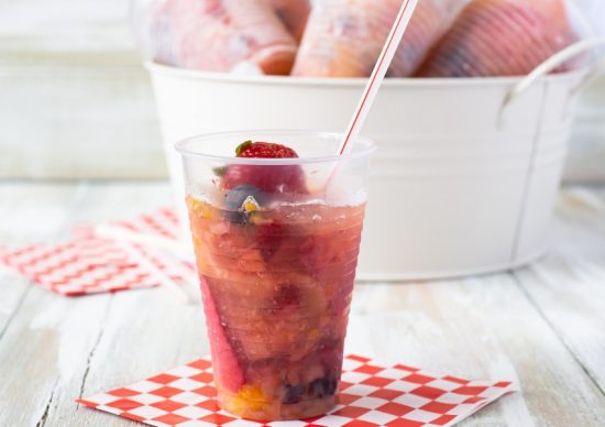 Frozen Fruit Punch Cups - Flour On My Face