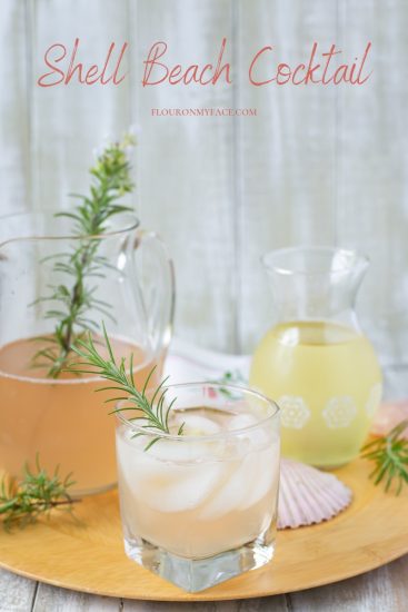 Rose' & Rum Shell Beach Cocktail - Flour On My Face