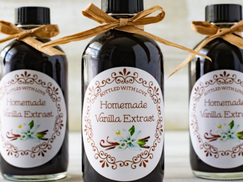 Homemade Vanilla Extract Labels