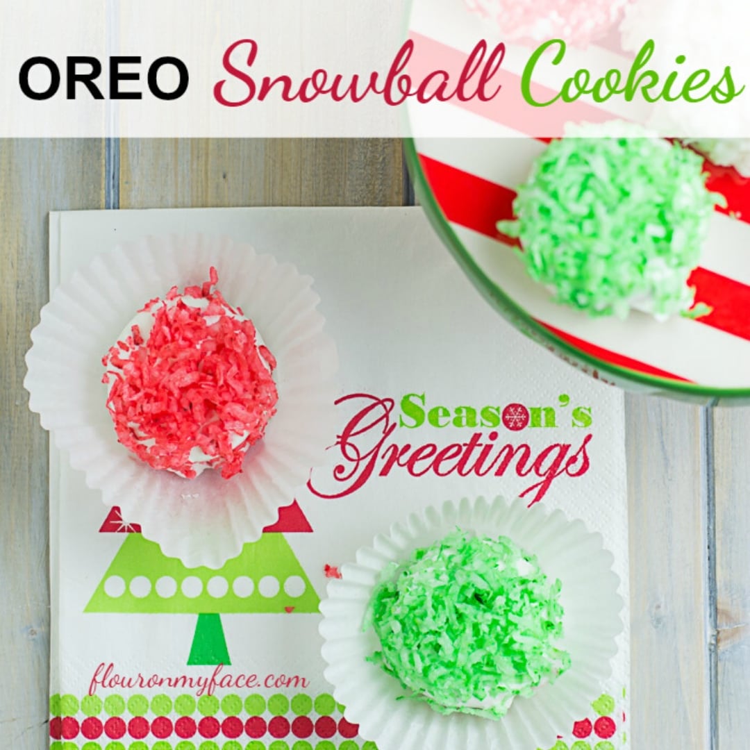 Christmas OREO Snowball Cookies - Flour On My Face