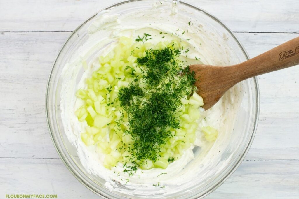 Cucumber Dill Dip - Flour On My Face