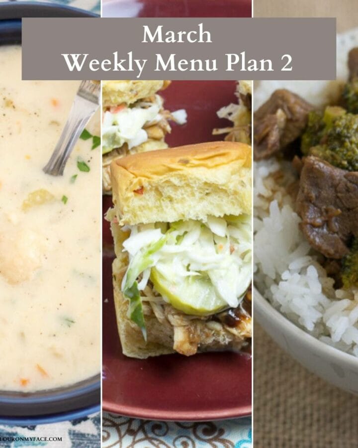 Weekly Meal Plan Archives - Flour On My Face