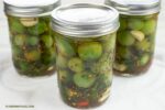 Pickled Green Cherry Tomatoes - Flour On My Face