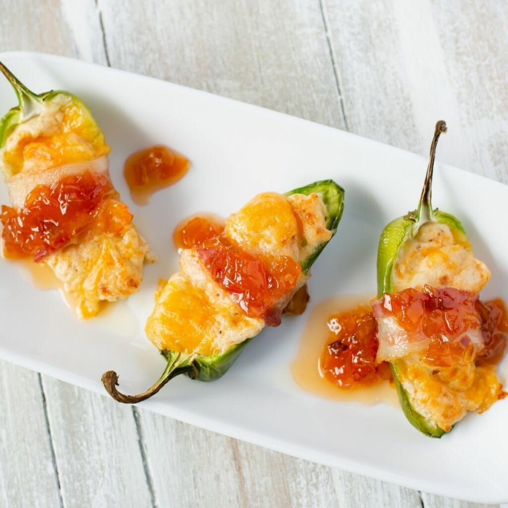 Shrimp Stuffed Bacon Wrapped Jalapeno Peppers - Flour On My Face