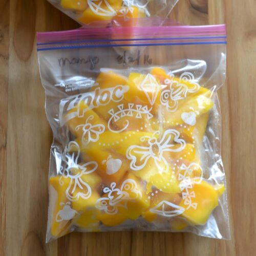 How To Freeze Mango - Flour On My Face