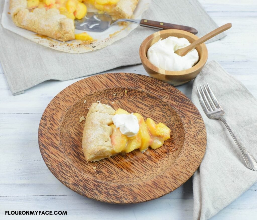 Rustic Peach Pie (Peach Galette) - Flour On My Face