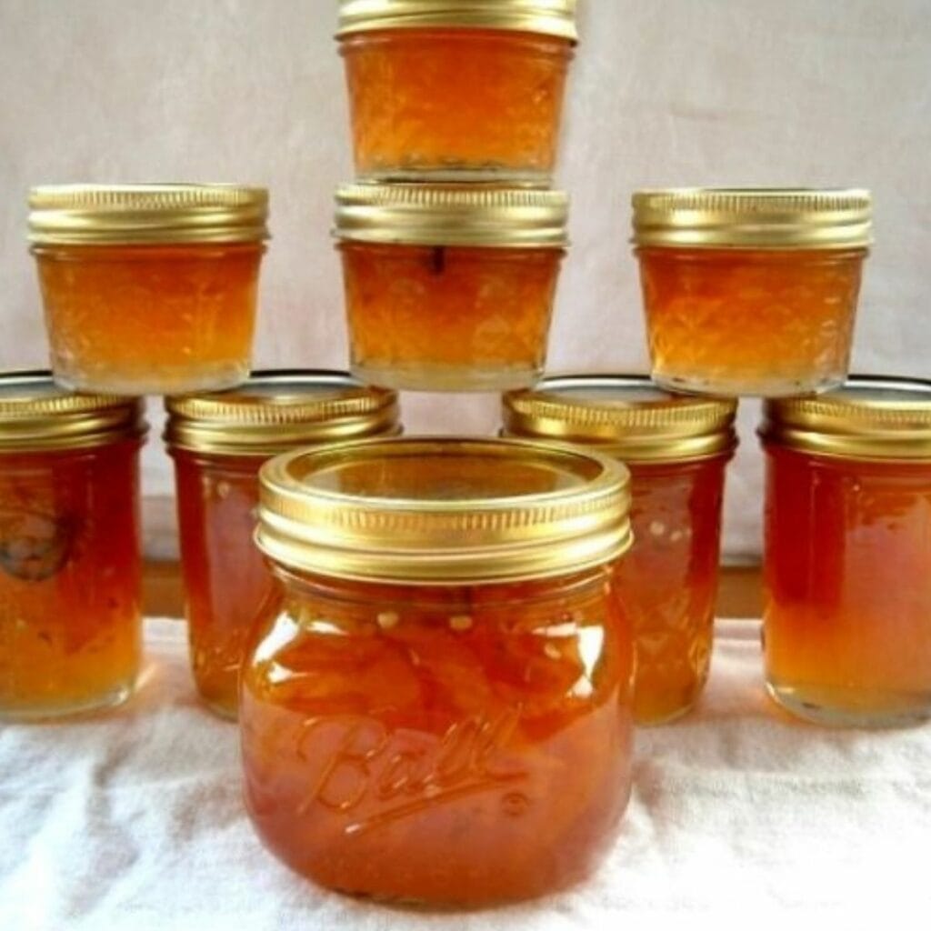 Peach and Jalapeno Jam - Flour On My Face