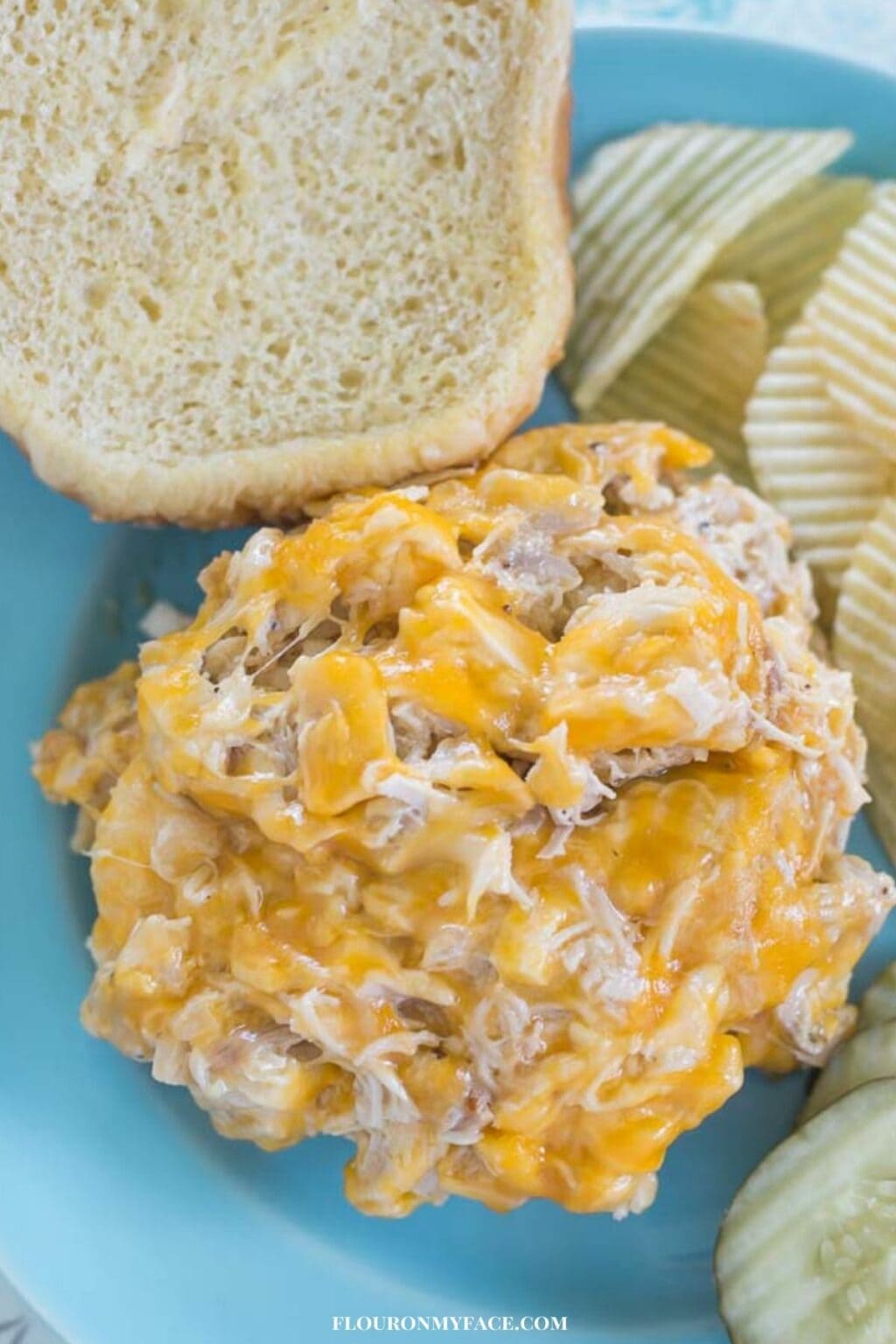 Crock Pot Hot Cheesy Chicken Sandwiches - Flour On My Face