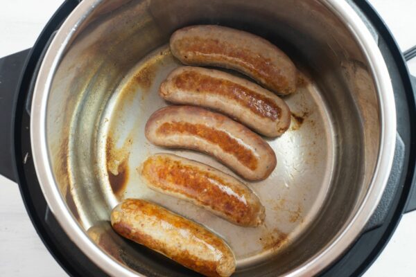 How To Make Instant Pot Sausage and Peppers - Flour On My Face