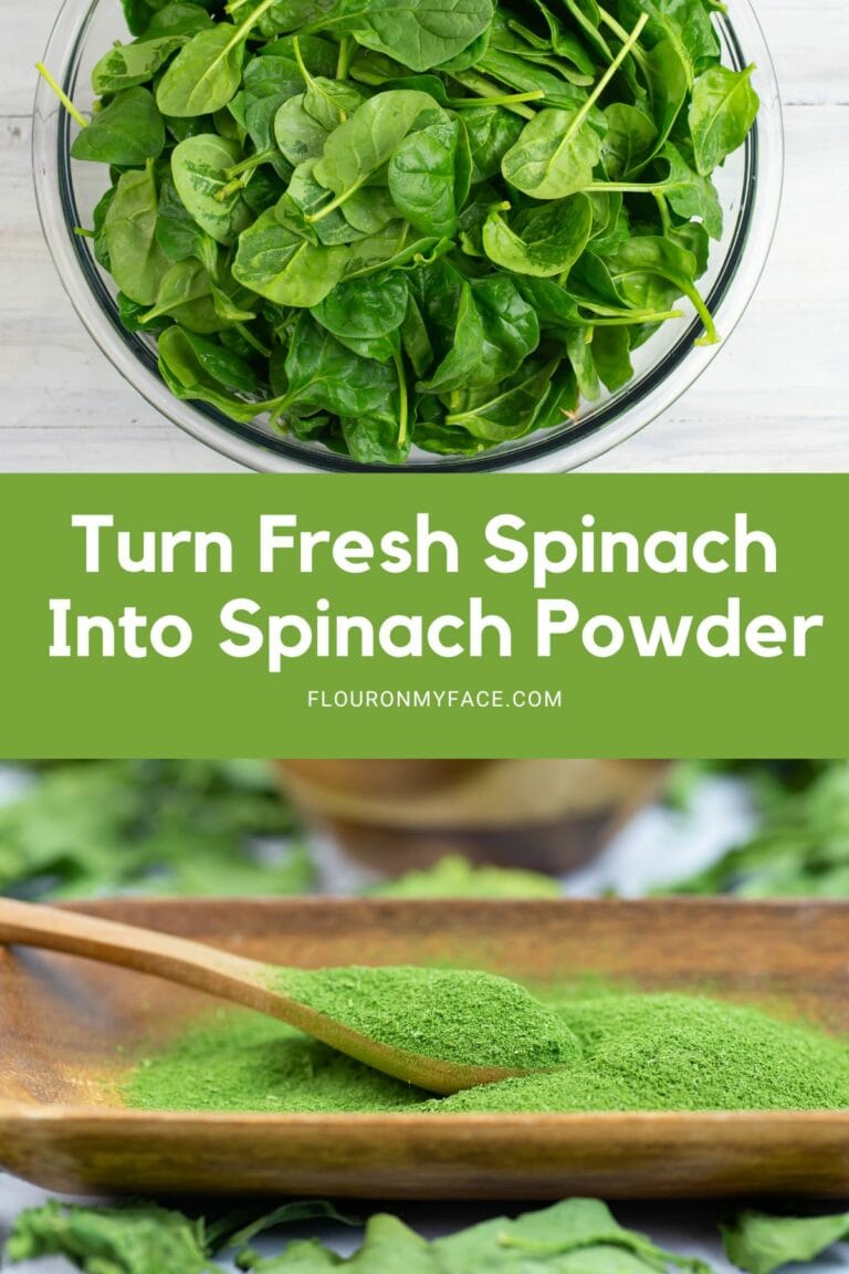 How to Make Spinach Powder - Flour On My Face