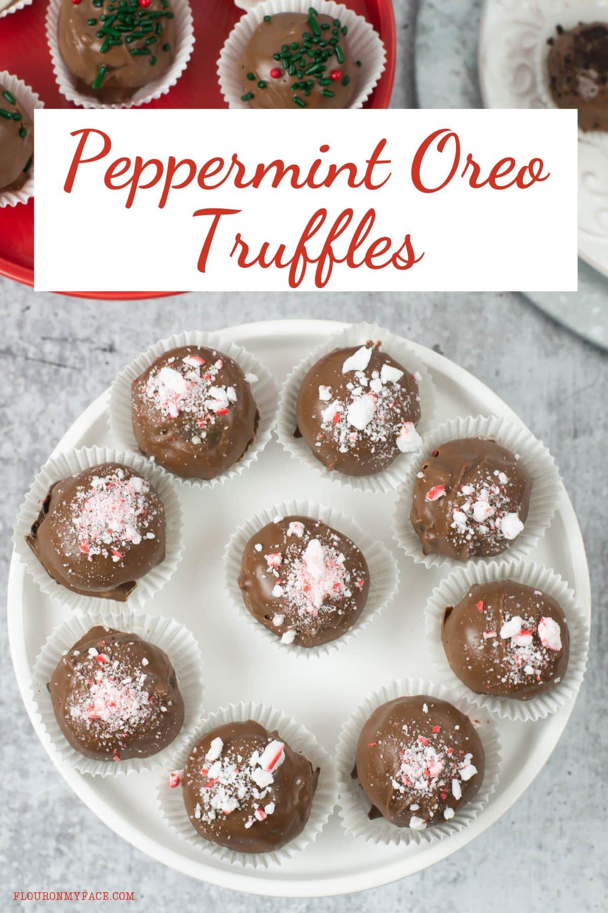 Peppermint Oreo Truffles - Flour On My Face