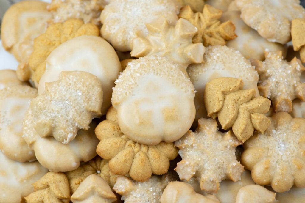 Gingerbread Spritz Cookies - Flour On My Face