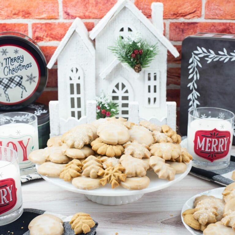 Gingerbread Spritz Cookies - Flour On My Face