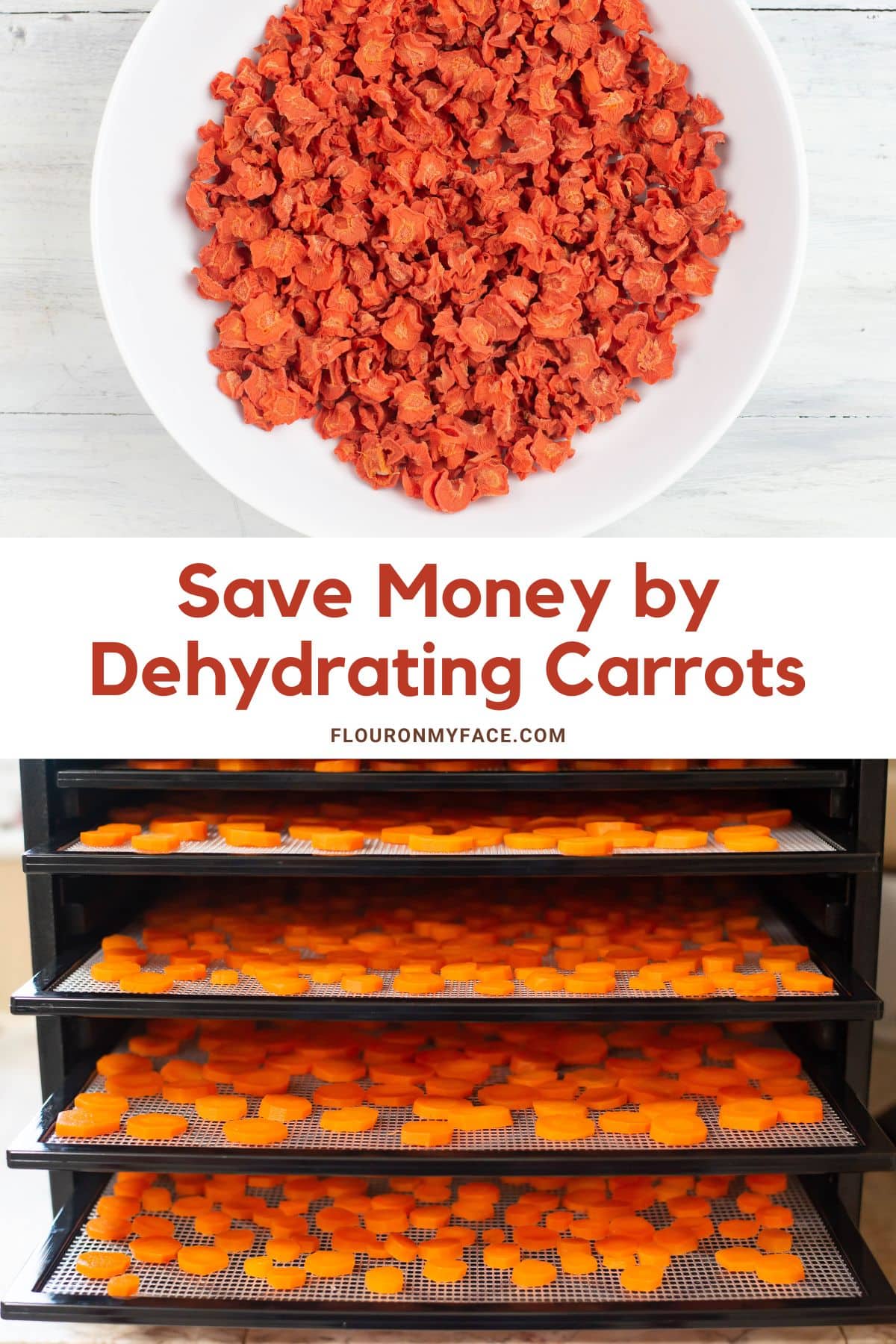 How To Dehydrate Carrots - Flour On My Face