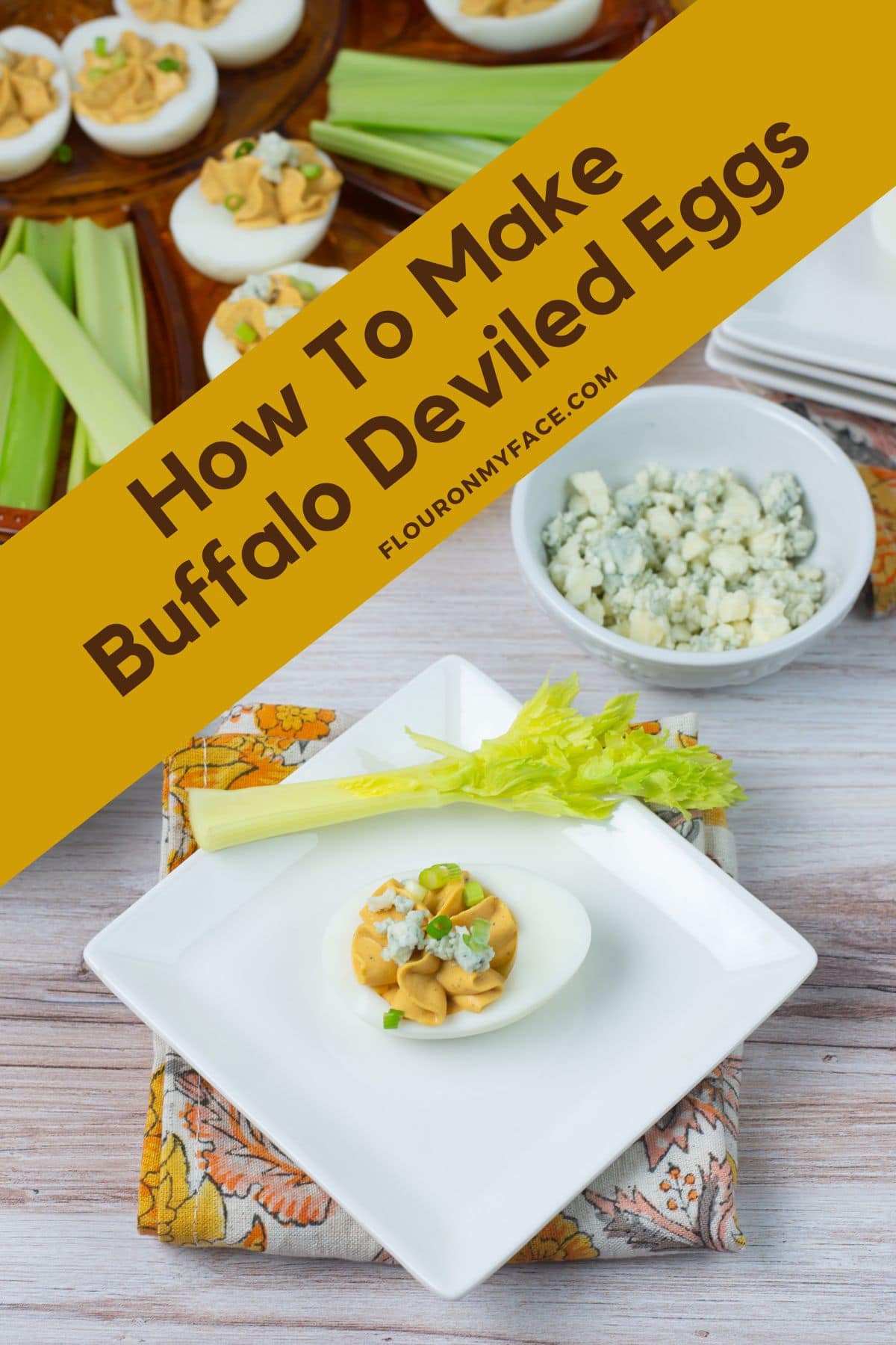 Buffalo Deviled Eggs - Flour On My Face