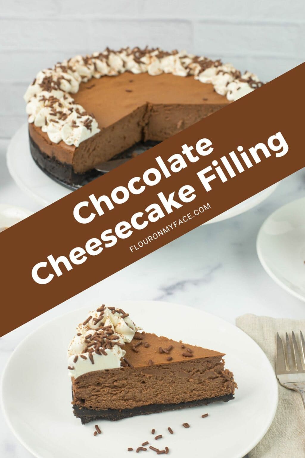 Chocolate Cheesecake Filling - Flour On My Face