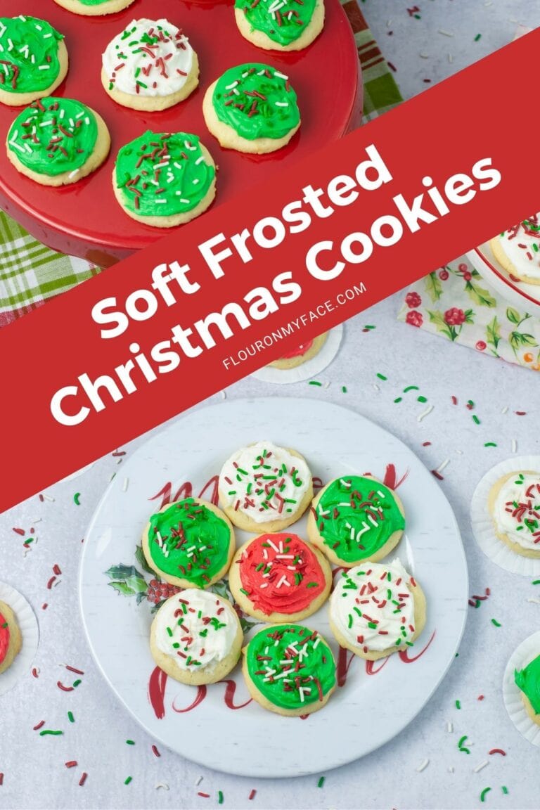 Soft Frosted Christmas Cookies - Flour On My Face