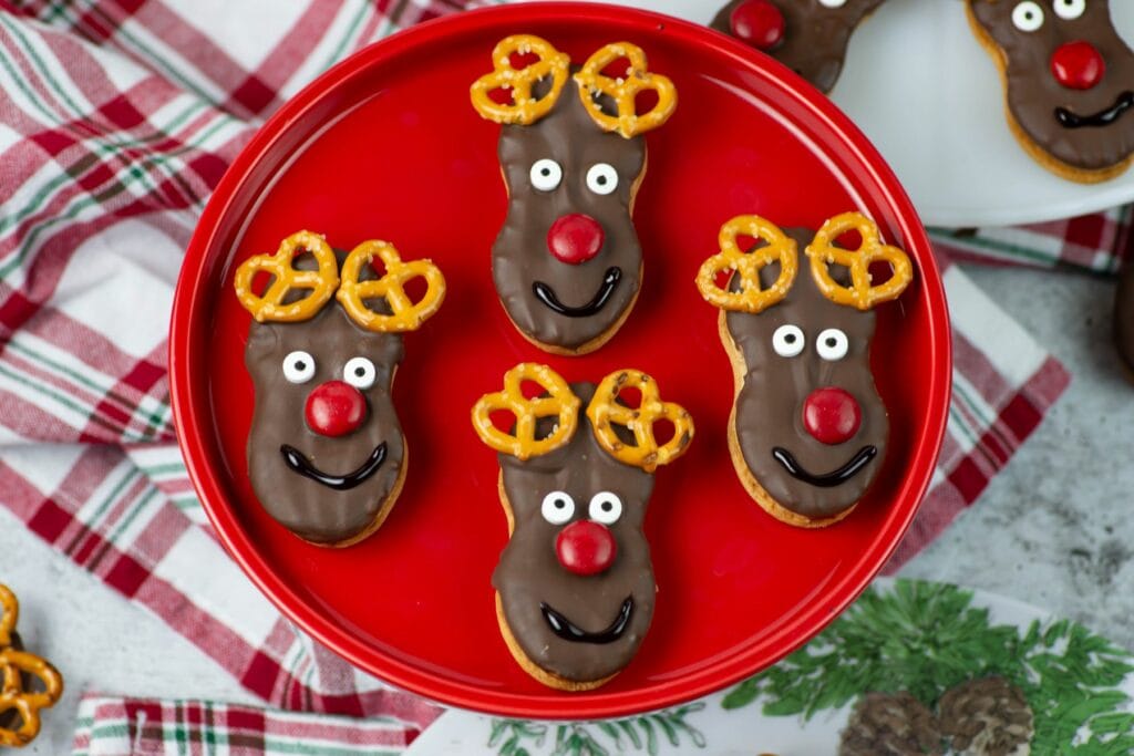 Reindeer Christmas Cookies - Flour On My Face