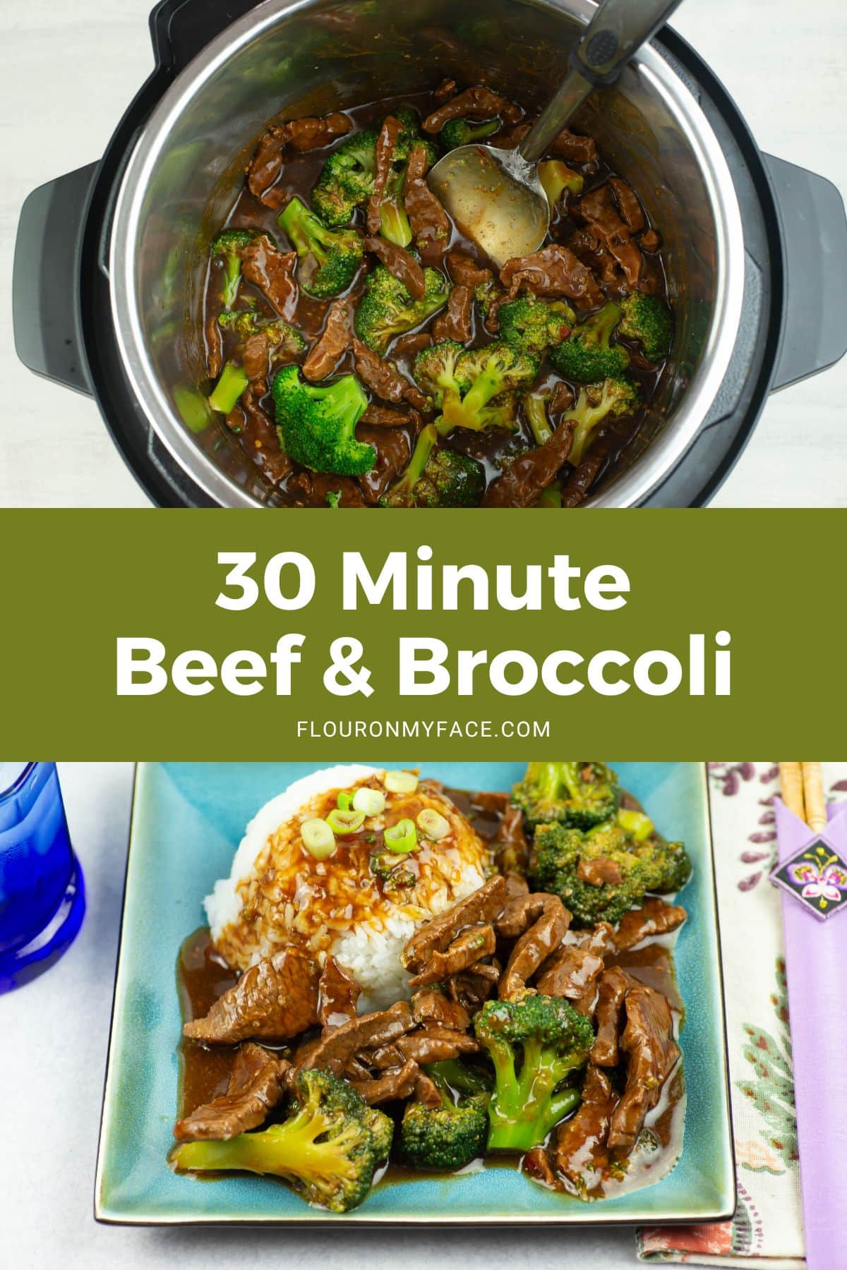 Instant Pot Beef and Broccoli - Flour On My Face