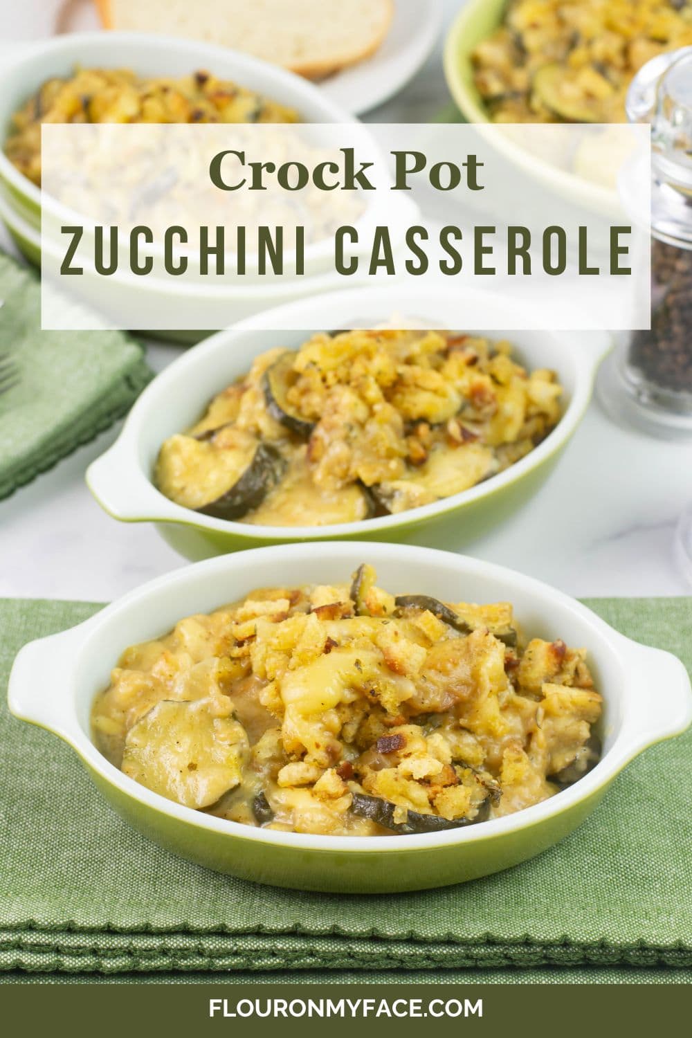 Crock Pot Zucchini Casserole - Flour On My Face