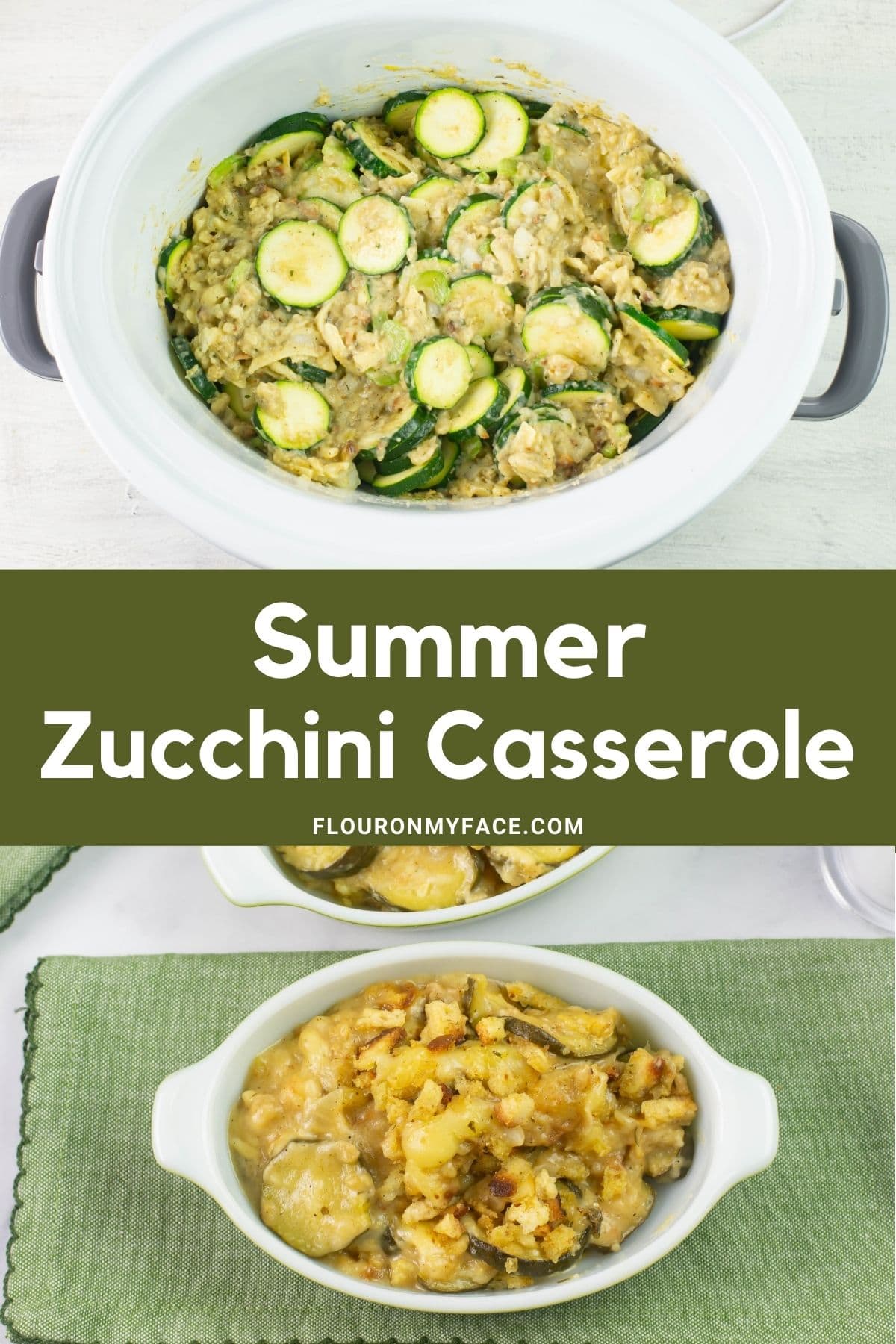 Crock Pot Zucchini Casserole - Flour On My Face