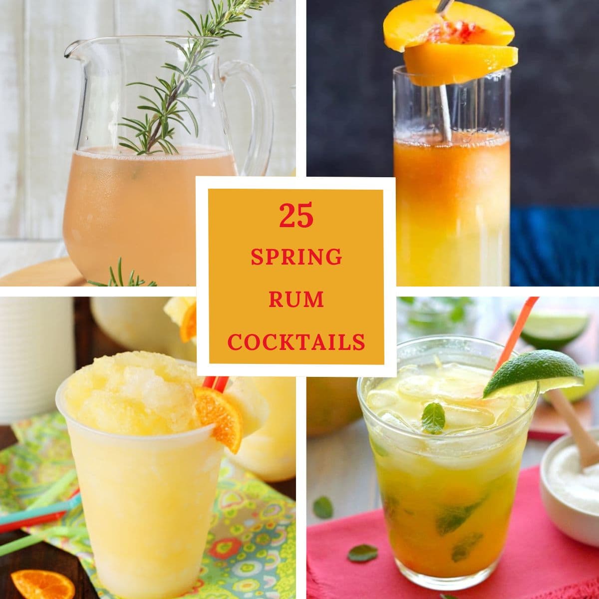 Spring Rum Cocktails - Flour On My Face