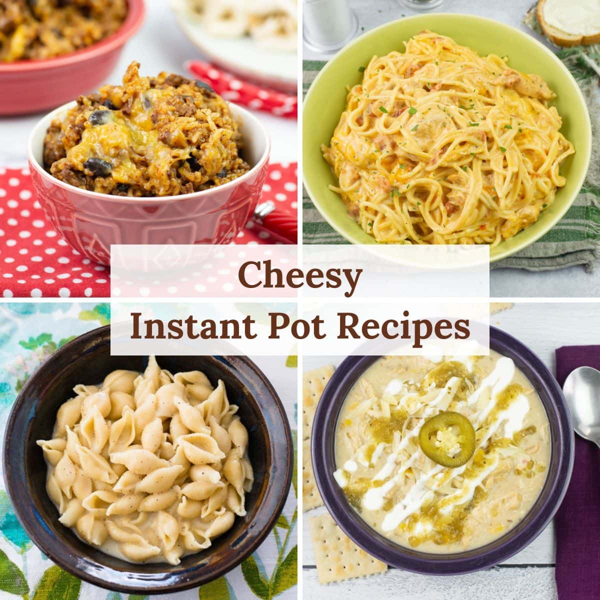 Cheesy Instant Pot Recipes - Flour On My Face